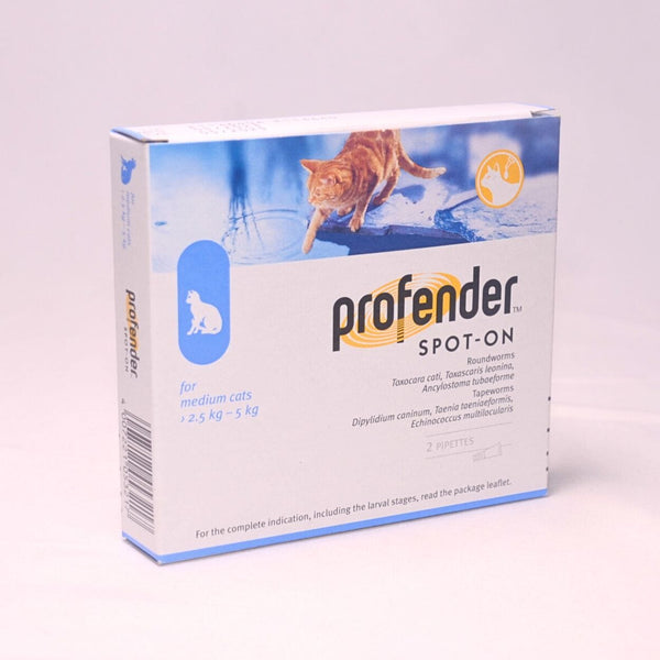 BAYER Obat Cacing Profender Spot On 2,5kg-5kg Per Box (2pcs)– Pet ...