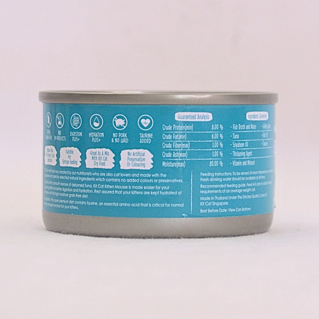 KITCAT Cat Food Can Petfood Kitten Mousse Tuna 80g– Pet Republic Indonesia