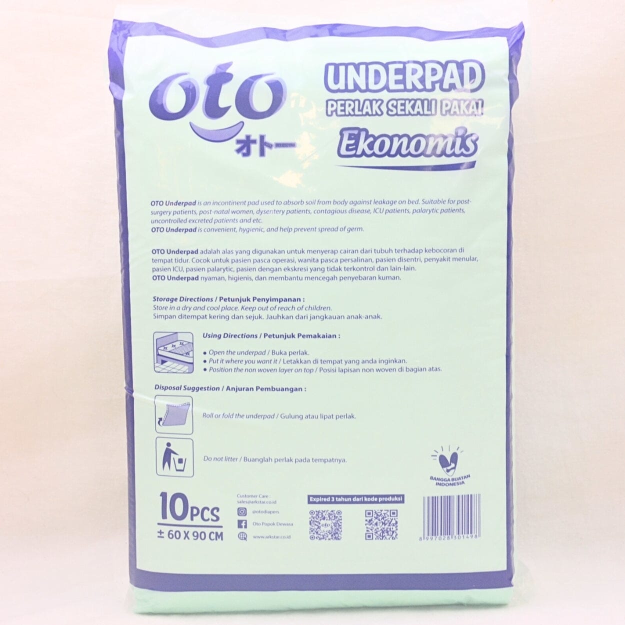 OTO Underpad 60x90 XL 10pcs– Pet Republic Indonesia