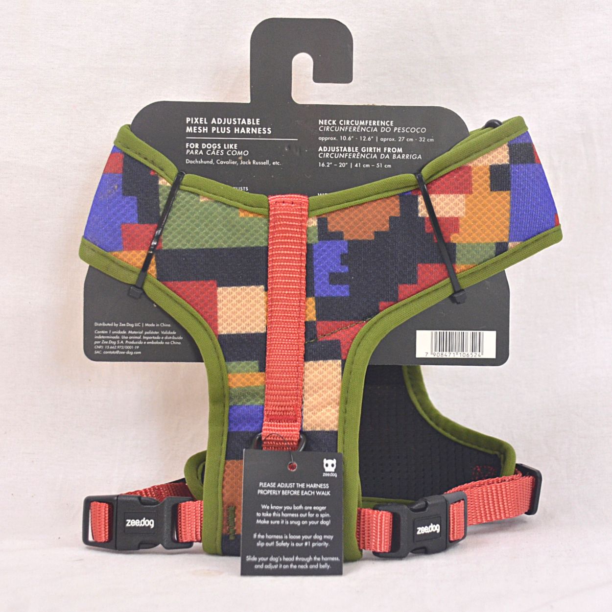 ZEEDOG Airmesh harness Pixel– Pet Republic Indonesia